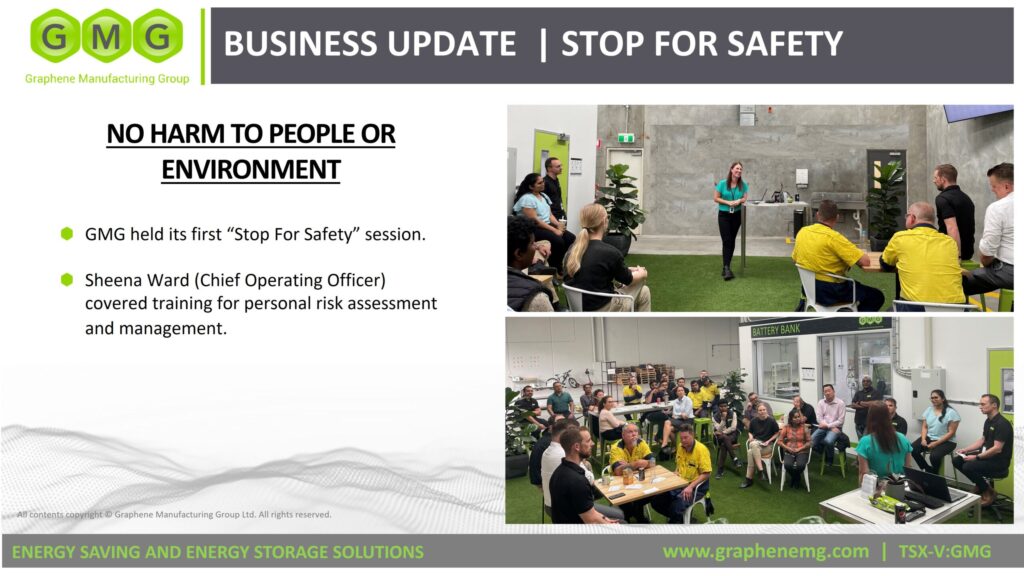 STOP FOR SAFETY | GMG held its first Stop for Safety Session – Graphene ...