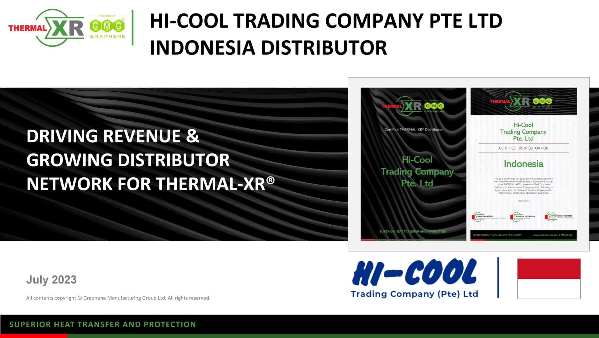 GMG announces Hi-Cool Trading Company Pte Ltd) as its Indonesian ...
