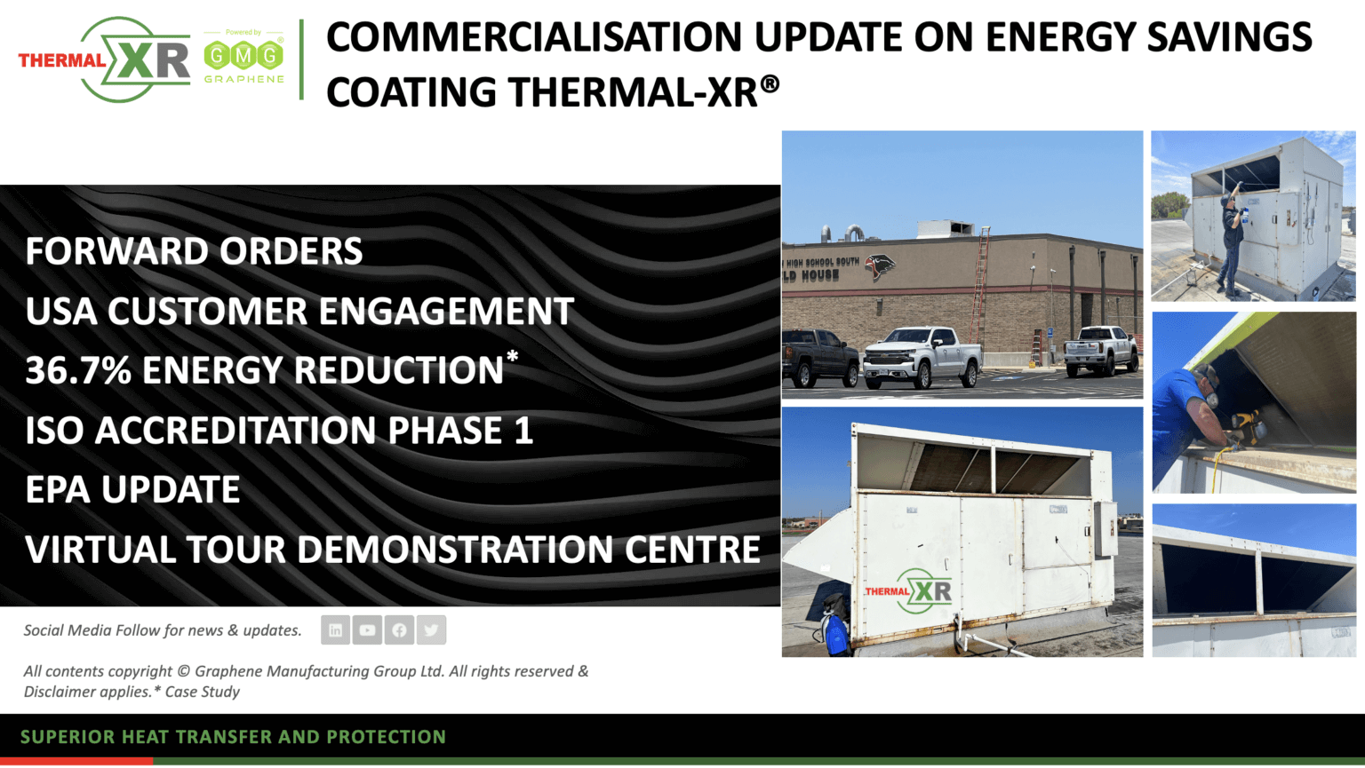 GMG PROVIDES COMMERCIALISATION UPDATE ON ENERGY SAVINGS COATING THERMAL ...