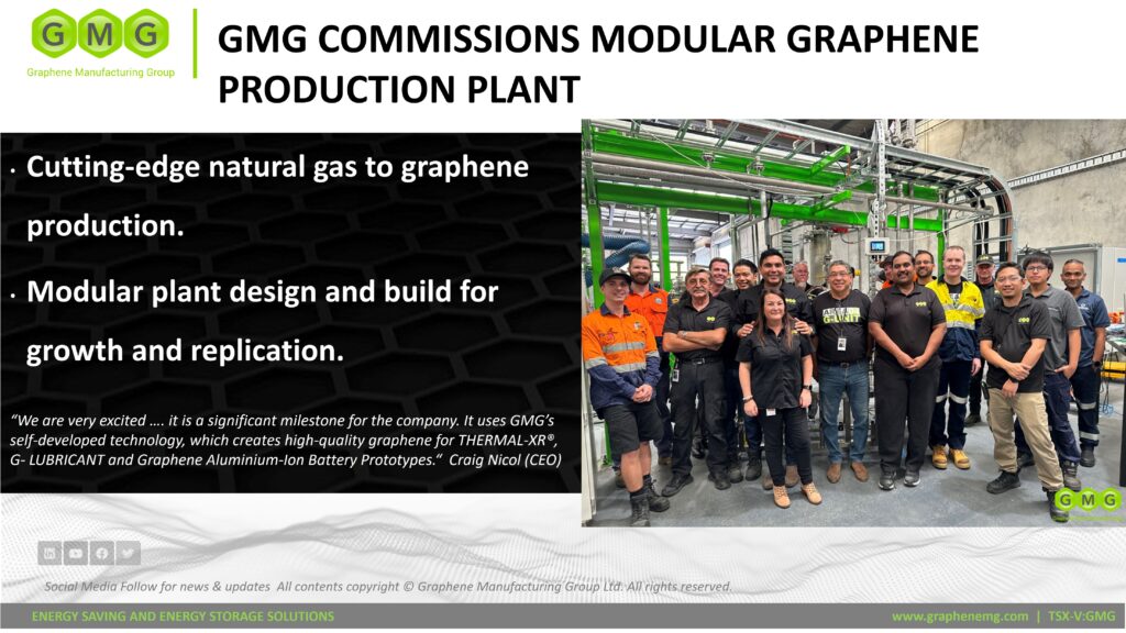 Graphene Manufacturing Group Commissions Modular Graphene Production ...
